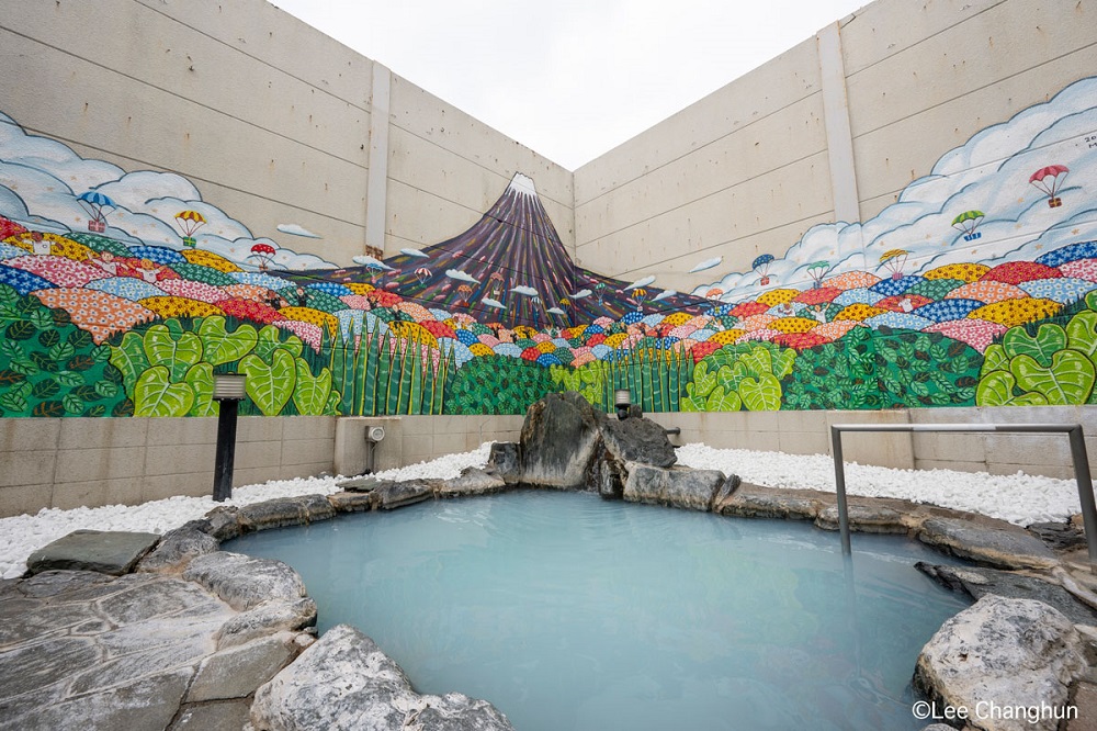 おふろcafeに壁画アート - GRABLISS web plus